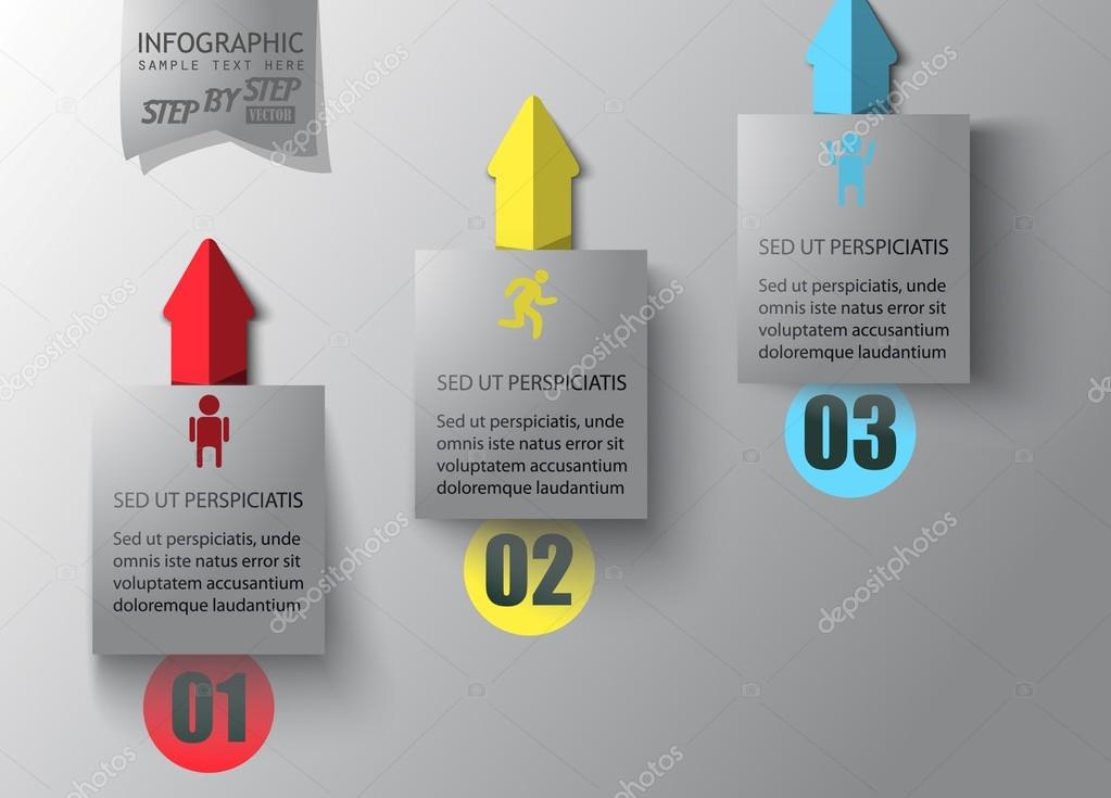 Step vector infographics - the up arrows Stock Vector Image by ...