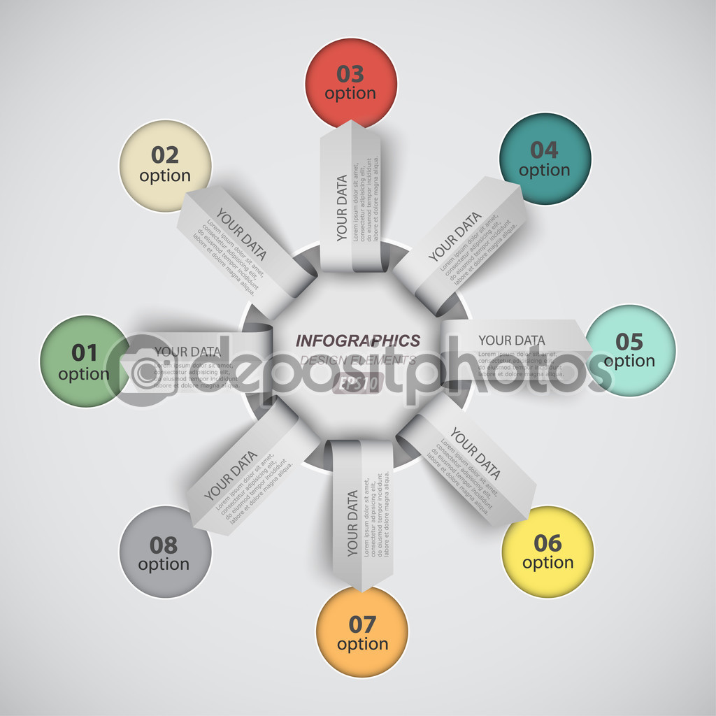 Infographics element circular design Stock Vector by ©Chalapan 47904733