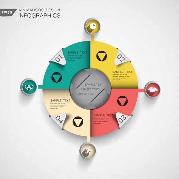 Geometric infographics of cyclical processes — Stock Vector © Chalapan ...