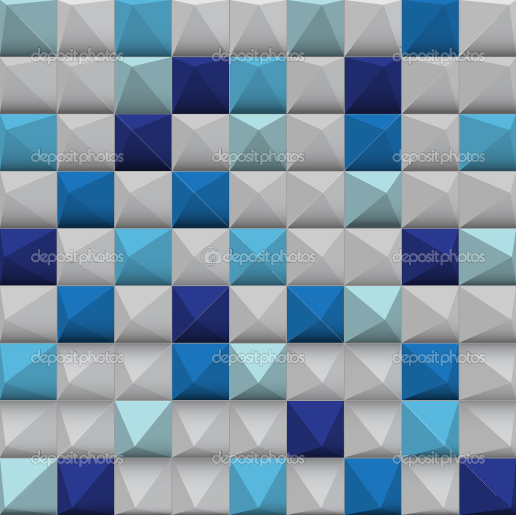 3d blue and gray geometric vector background Stock Vector by ©Chalapan ...