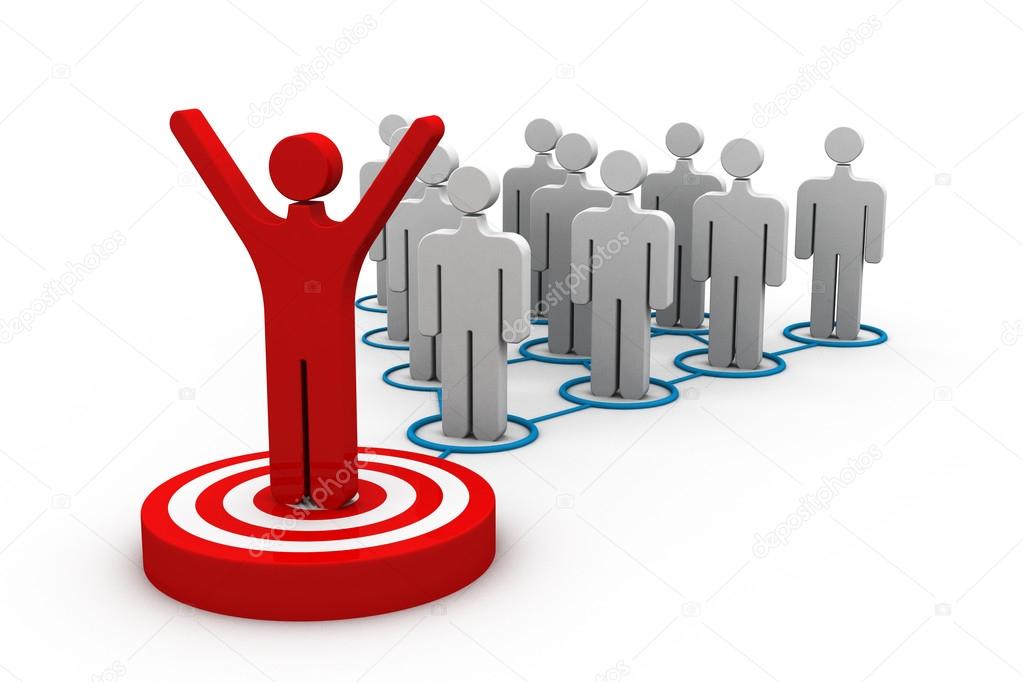 3d person icon leadership and team Stock Photo by ©bluebay2014 45618933