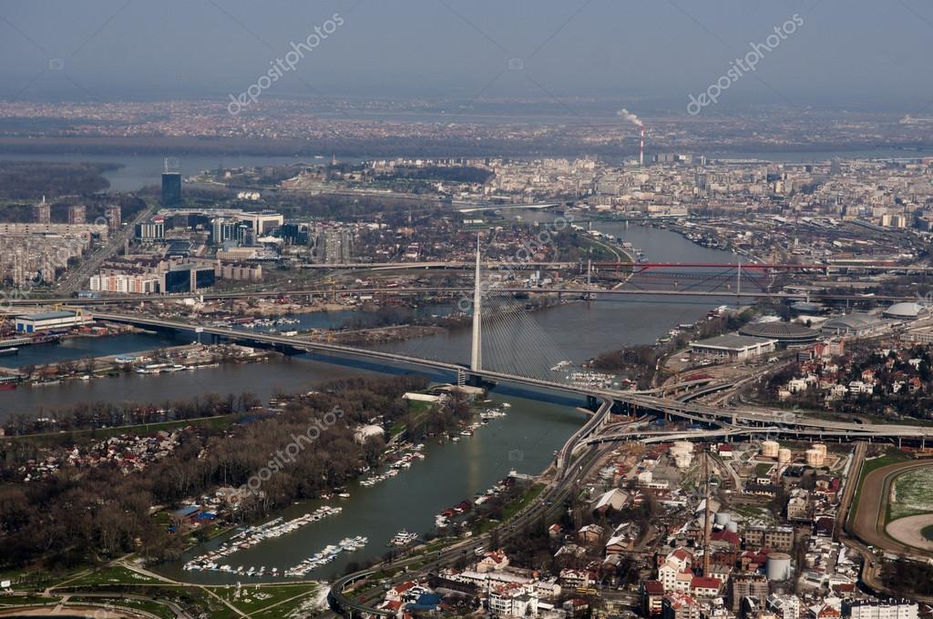 Aerial view on Belgrade — Stock Photo © ToskanaInc #42184607