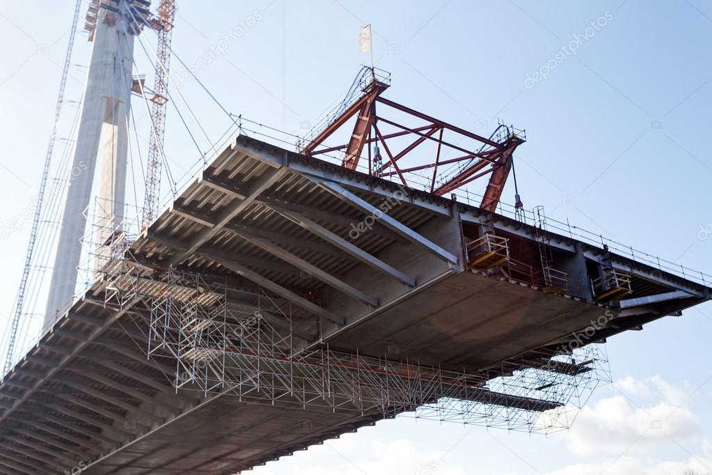 Steel bridge construction Stock Photo by ©VladimirNenezic 50975979
