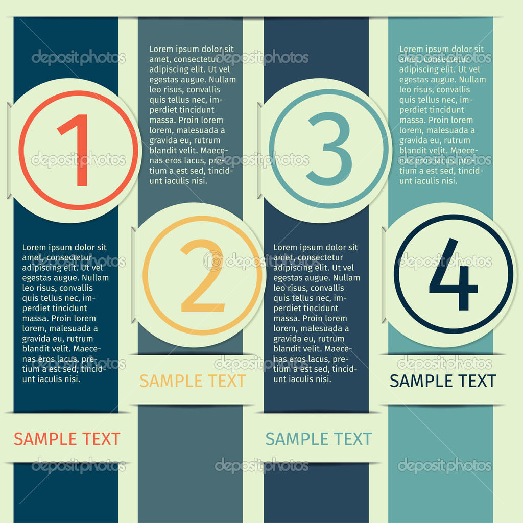 Infographics design template banner vector Stock Vector by ©T-Kot 44217323