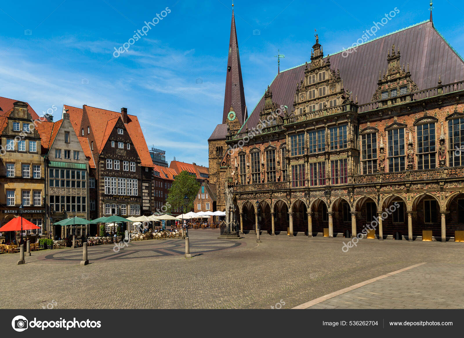 Marktplatz Market Square Historical Centre Medieval Hanseatic City ...