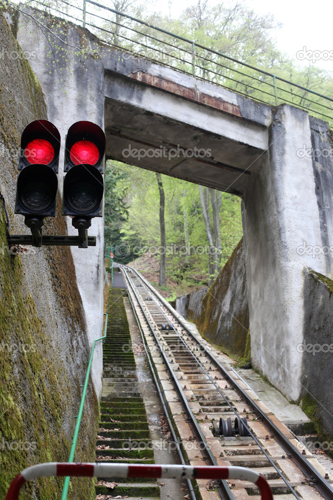 Semaphore with red lights — Stock Photo © anrymoscow #49994633
