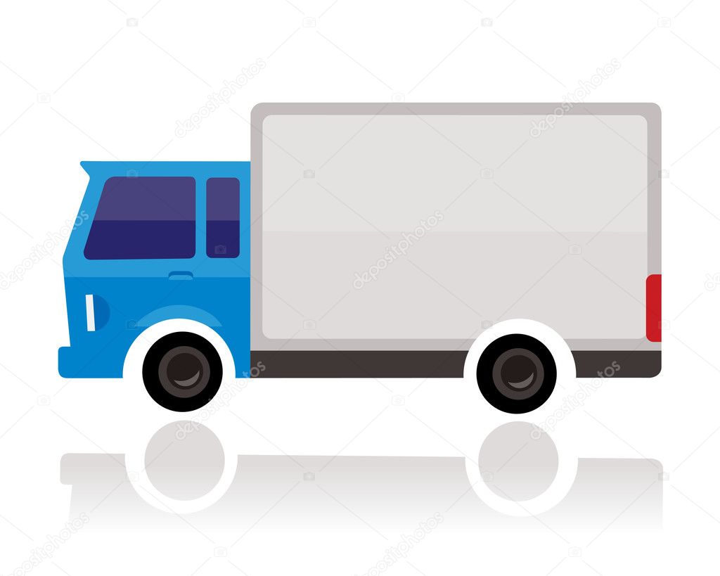 Camión pequeño, divertido estilo de dibujos animados Stock Vector by ...