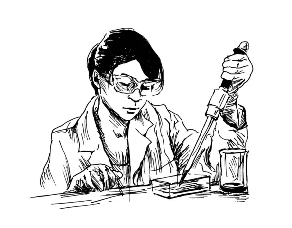 Scientist Drawing