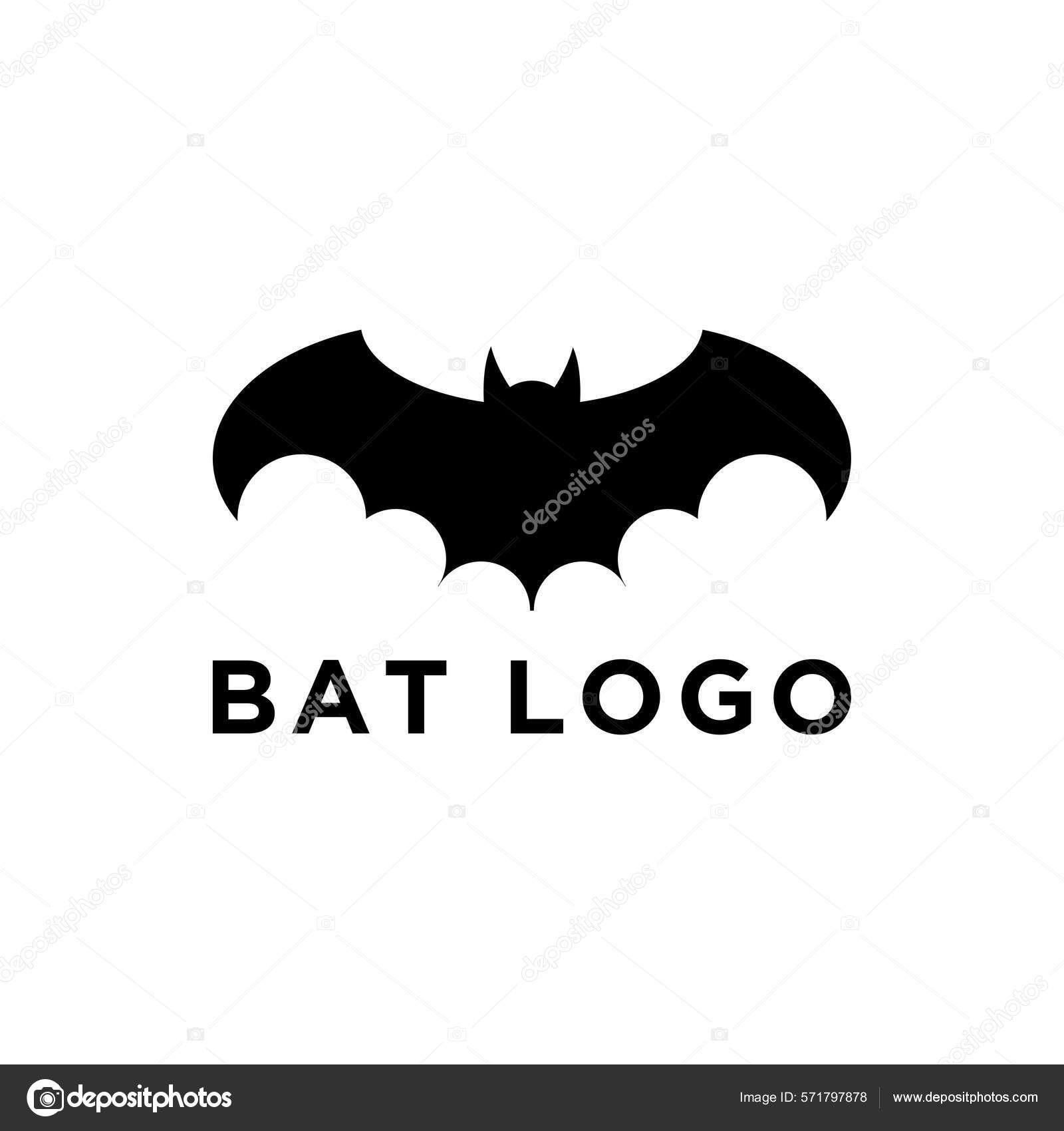 Bat Logo Icon Illustration White Background Stock Vector Image by ...