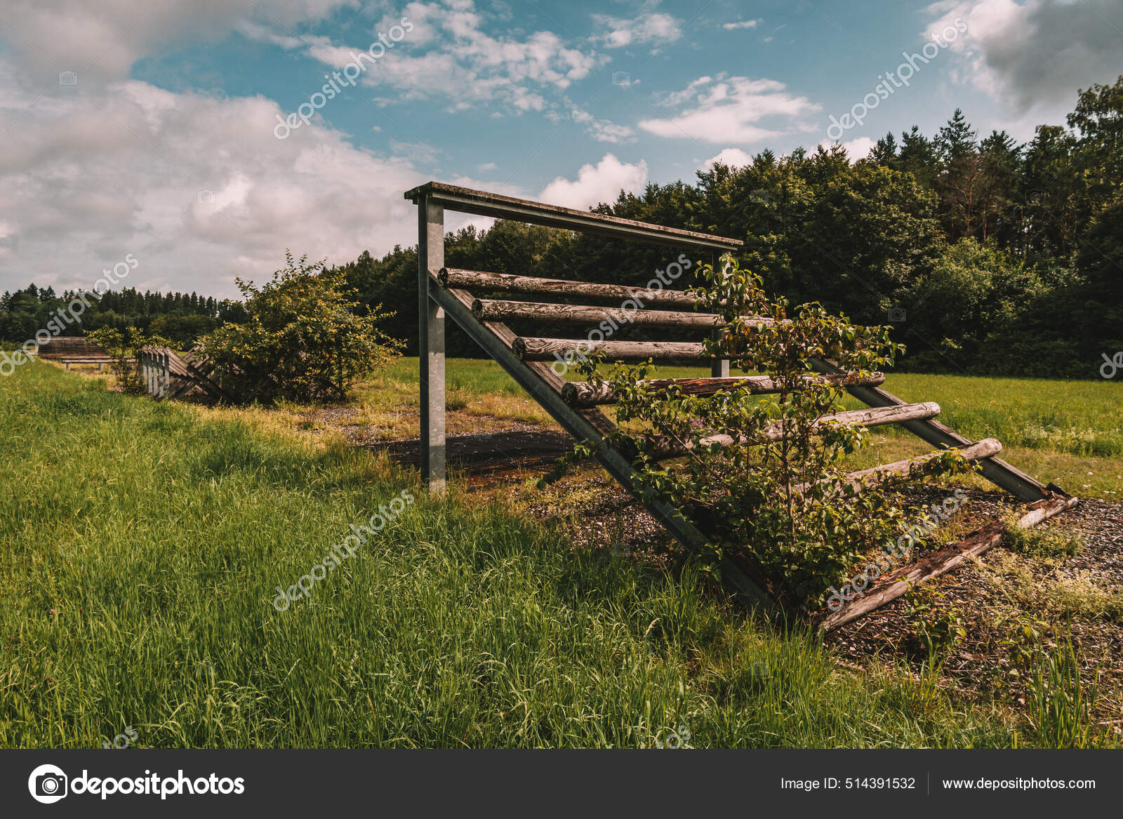 Old Abandoned Barracks Dilapidated Military Site Many Buildings ...