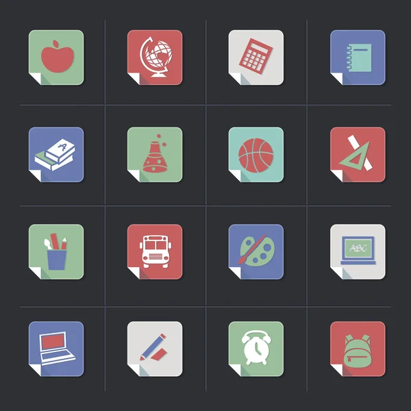 Back to school - icon set Stock Vector Image by ©leosapiens #42459883