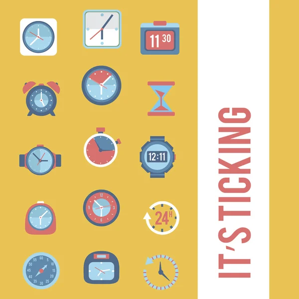 Clock and time icon set Stock Vector Image by ©leosapiens #42583125