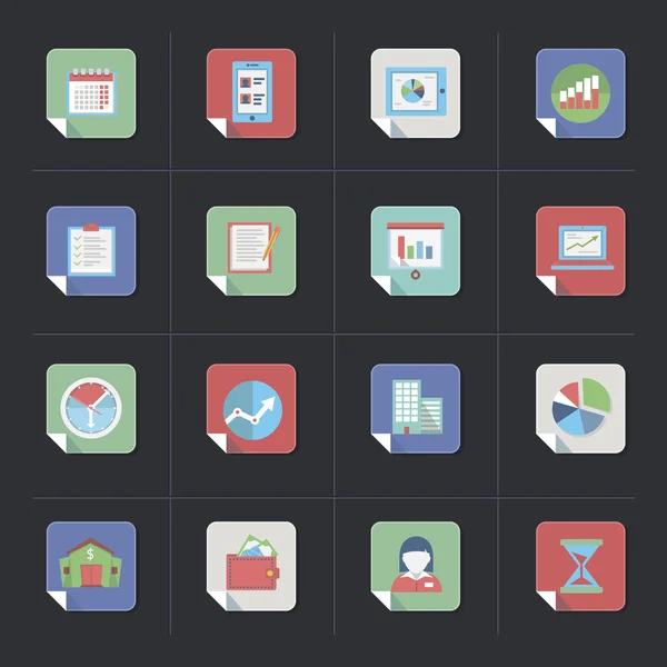 Contuct us icons — Stock Vector © macrovector #50260865