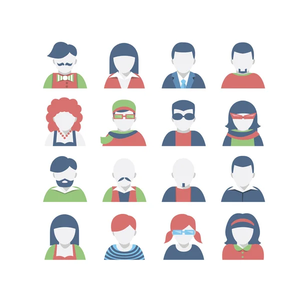 Avatar icon set Stock Vector Image by ©leosapiens #42586109