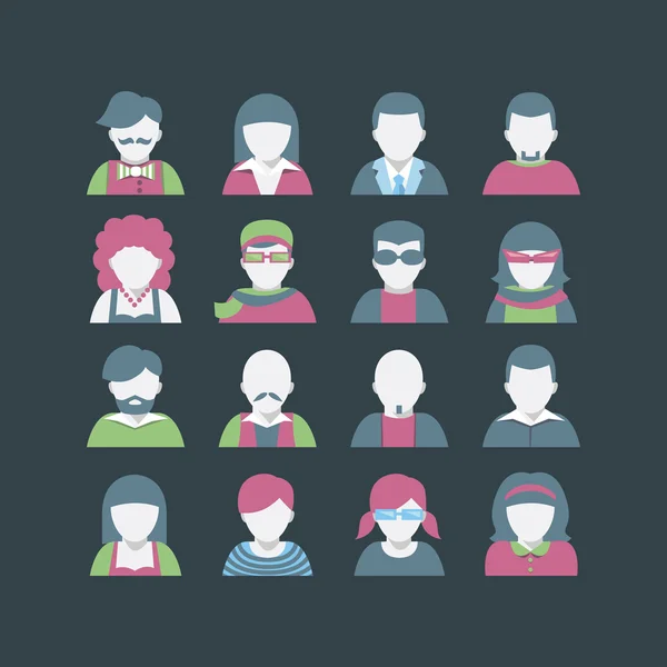 Avatar icon set Stock Vector Image by ©leosapiens #42586109