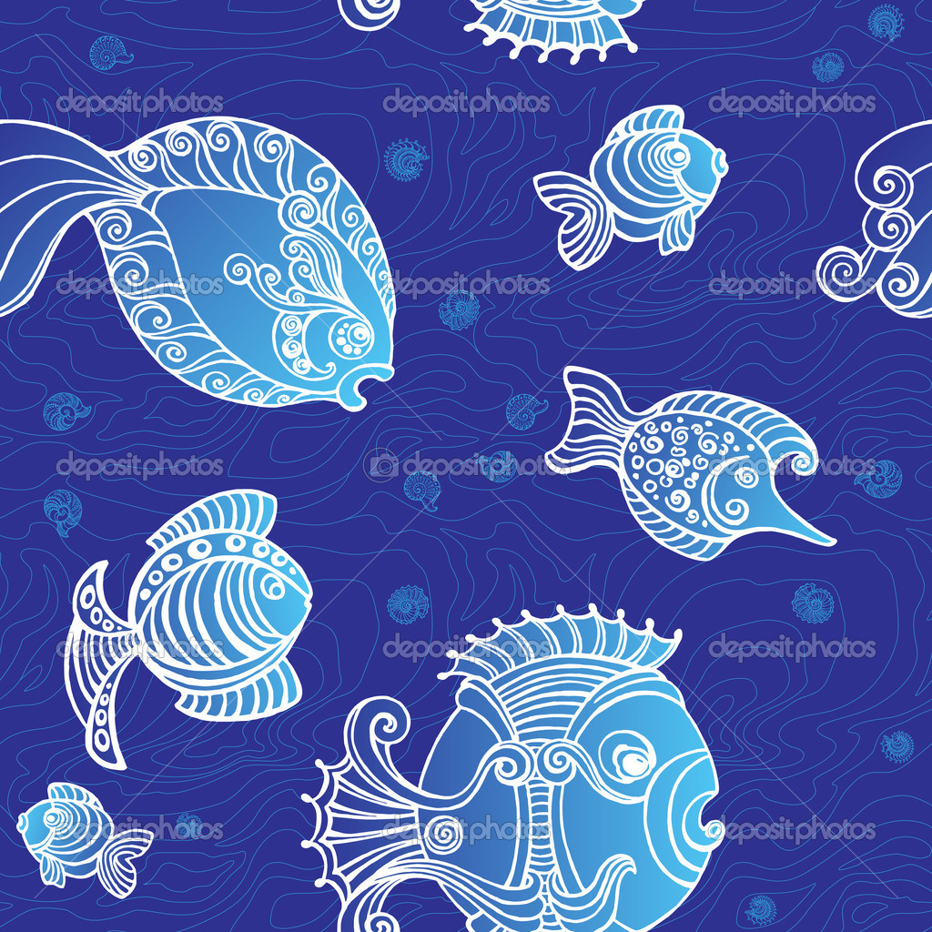 Fish on a background Stock Vector Image by ©iraflown2 #44535841