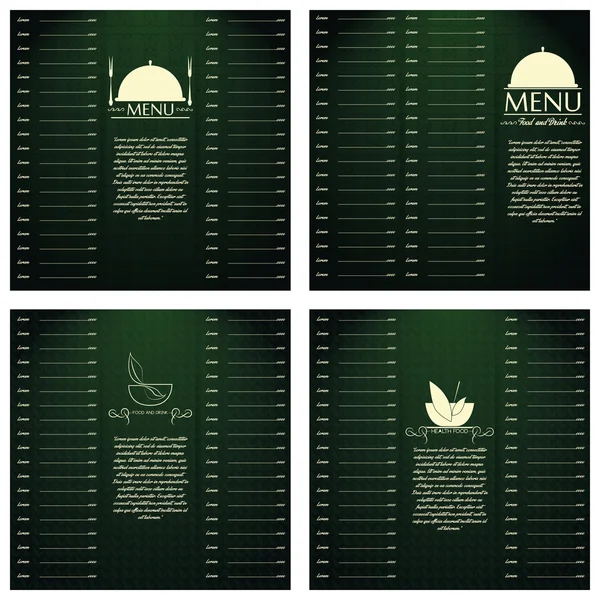 Menu Card Design Stock Vector Image by ©jamdesign #5343811