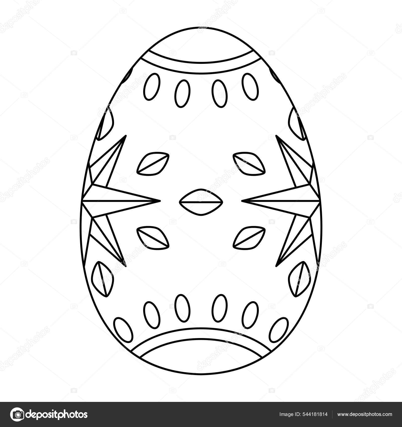 Bunny Egg Outline