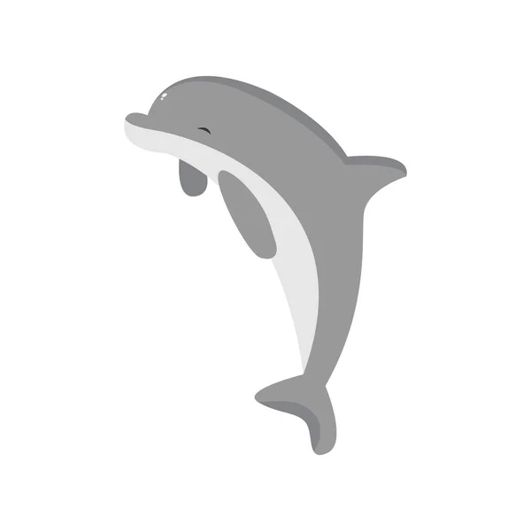 Delfin animado imágenes de stock de arte vectorial | Depositphotos