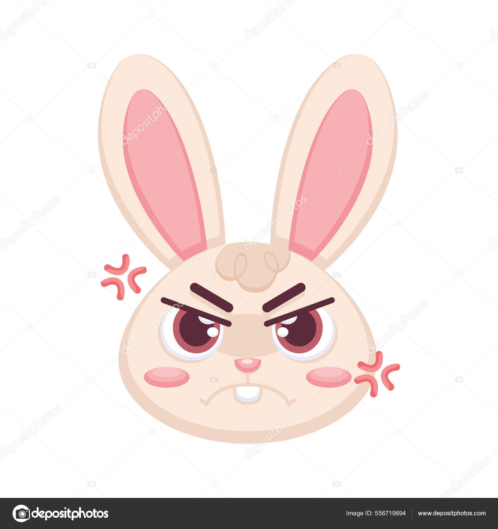 Angry Rabbit Face