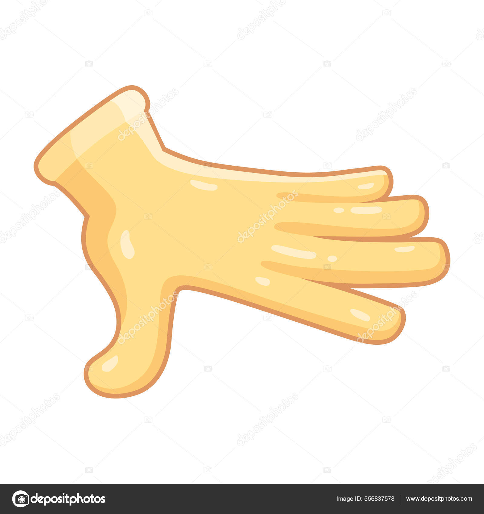 Icono de dibujos animados mano aislada haciendo un gesto Vector Vector ...