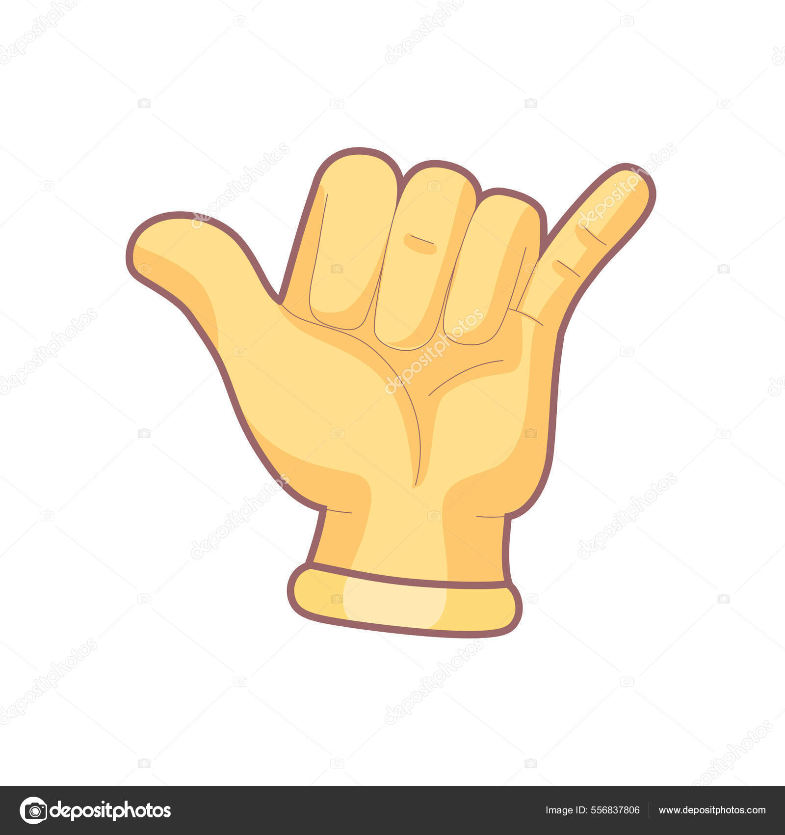 Icono de dibujos animados mano aislada haciendo un gesto Vector Vector ...