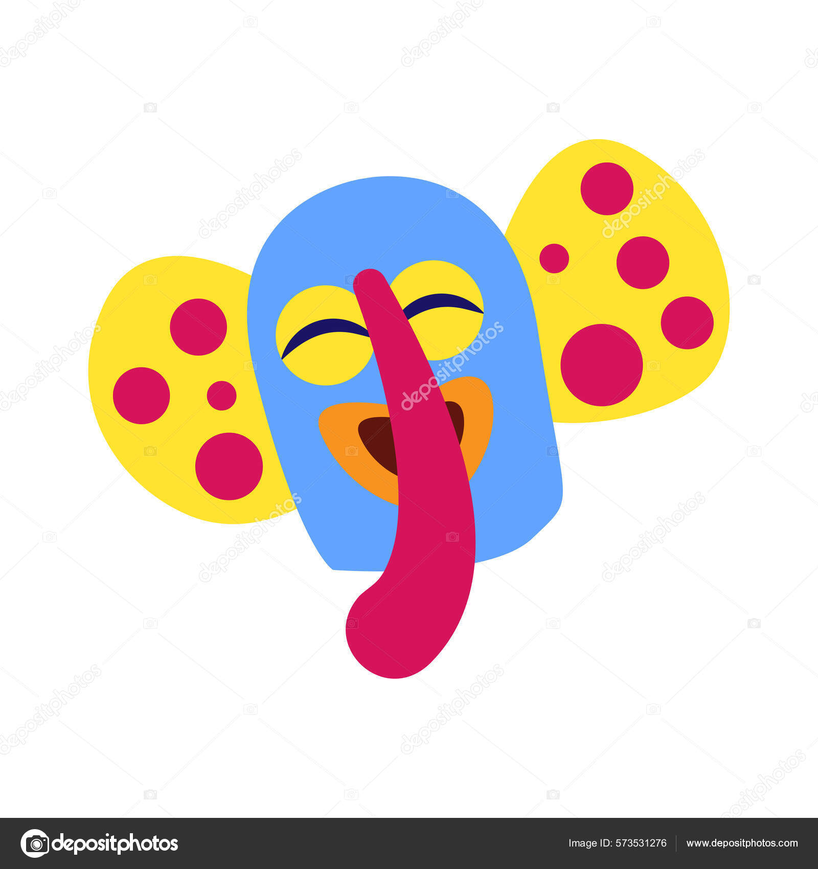 Máscara de marimonda aislada Folklore colombiano Vector Vector de stock ...