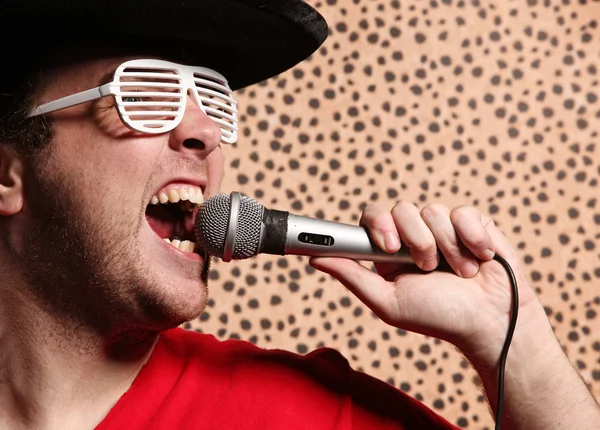 Crazy rock and roll singer - Stock Image - Everypixel