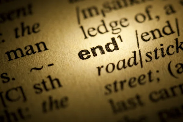 The end of the word Stock Photos, Royalty Free The end of the word Images | Depositphotos