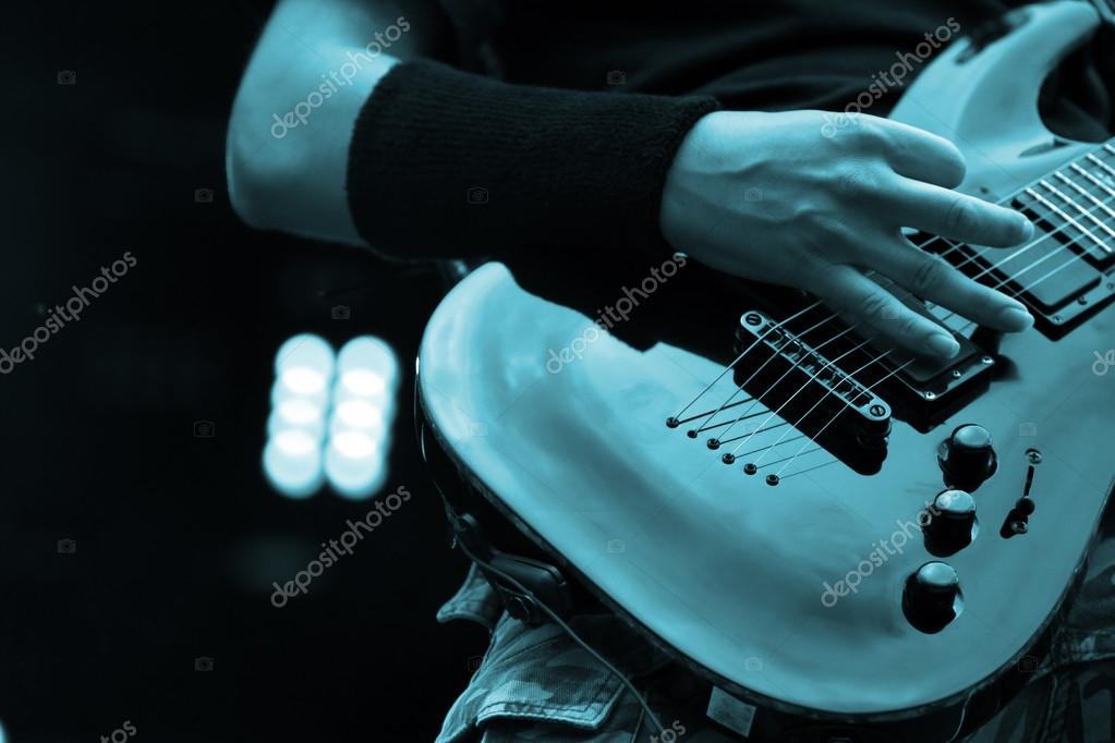 Rock guitarist — Stock Photo © AarStudio #43515511