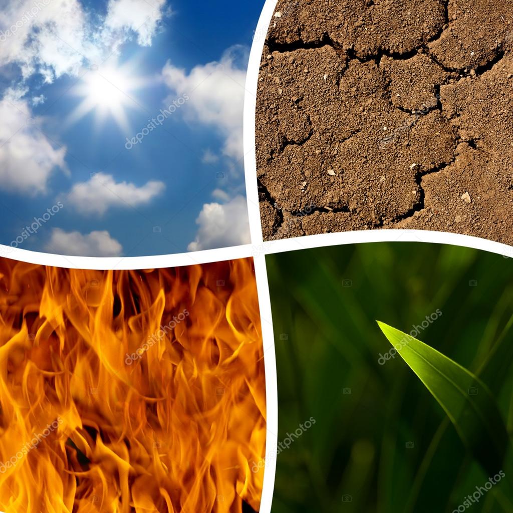 Basic elements of nature — Stock Photo © kerensegev #42539991