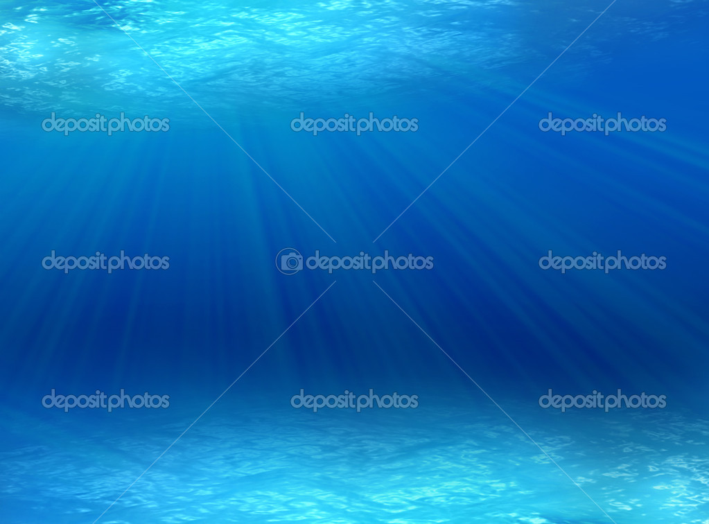 Blue water ripples underwater. ⬇ Stock Photo, Image by © kerensegev ...