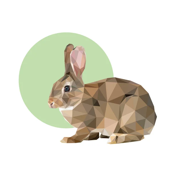 Rabbit vector illustration in polygonal style. Stock Vector Image by ...
