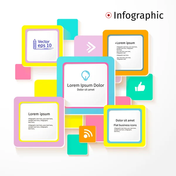 Modern layout design, flat background, vector Stock Vector Image by ...