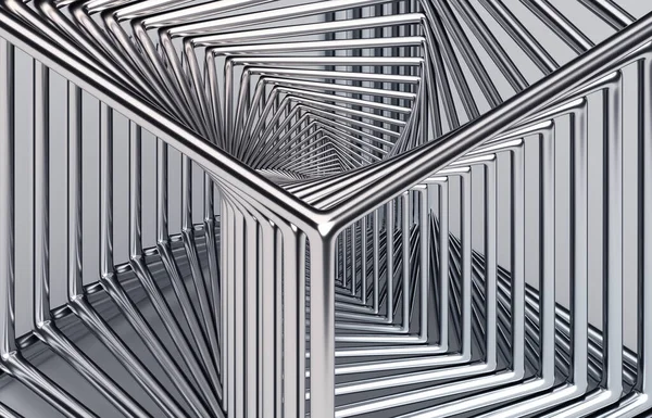 Abstract Futuristic Structure Colorful Background Design Render — Stock ...