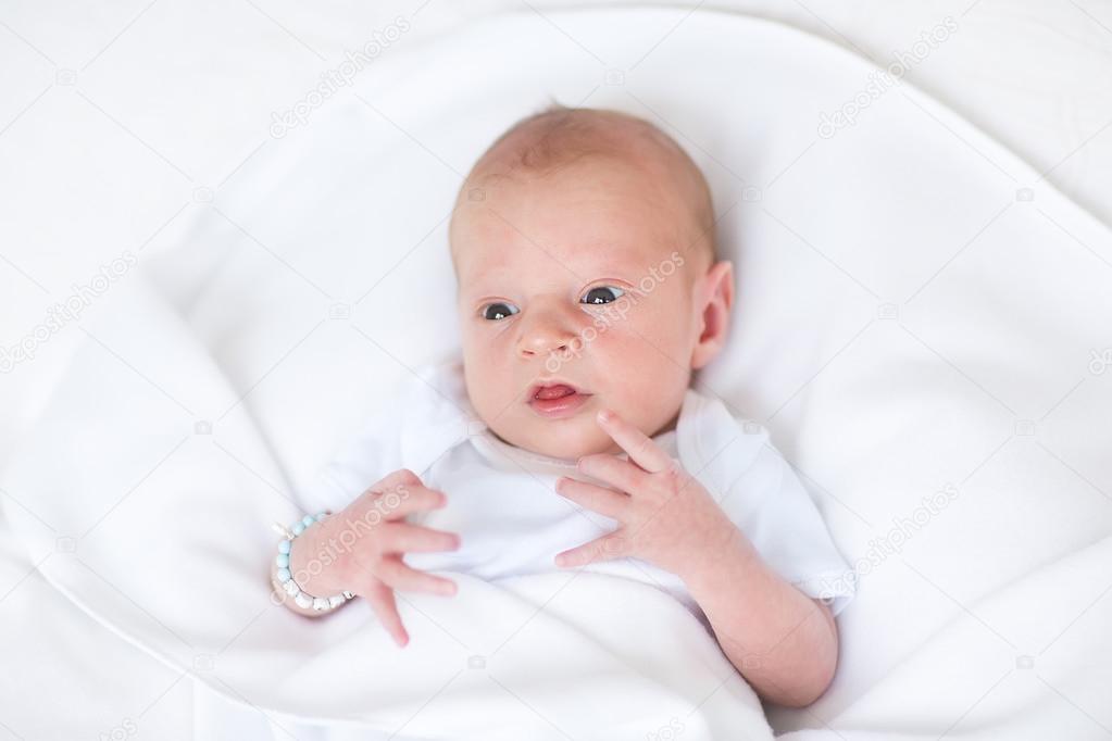 Newborn baby just several days old — Stock Photo © FamVeldman #43245359