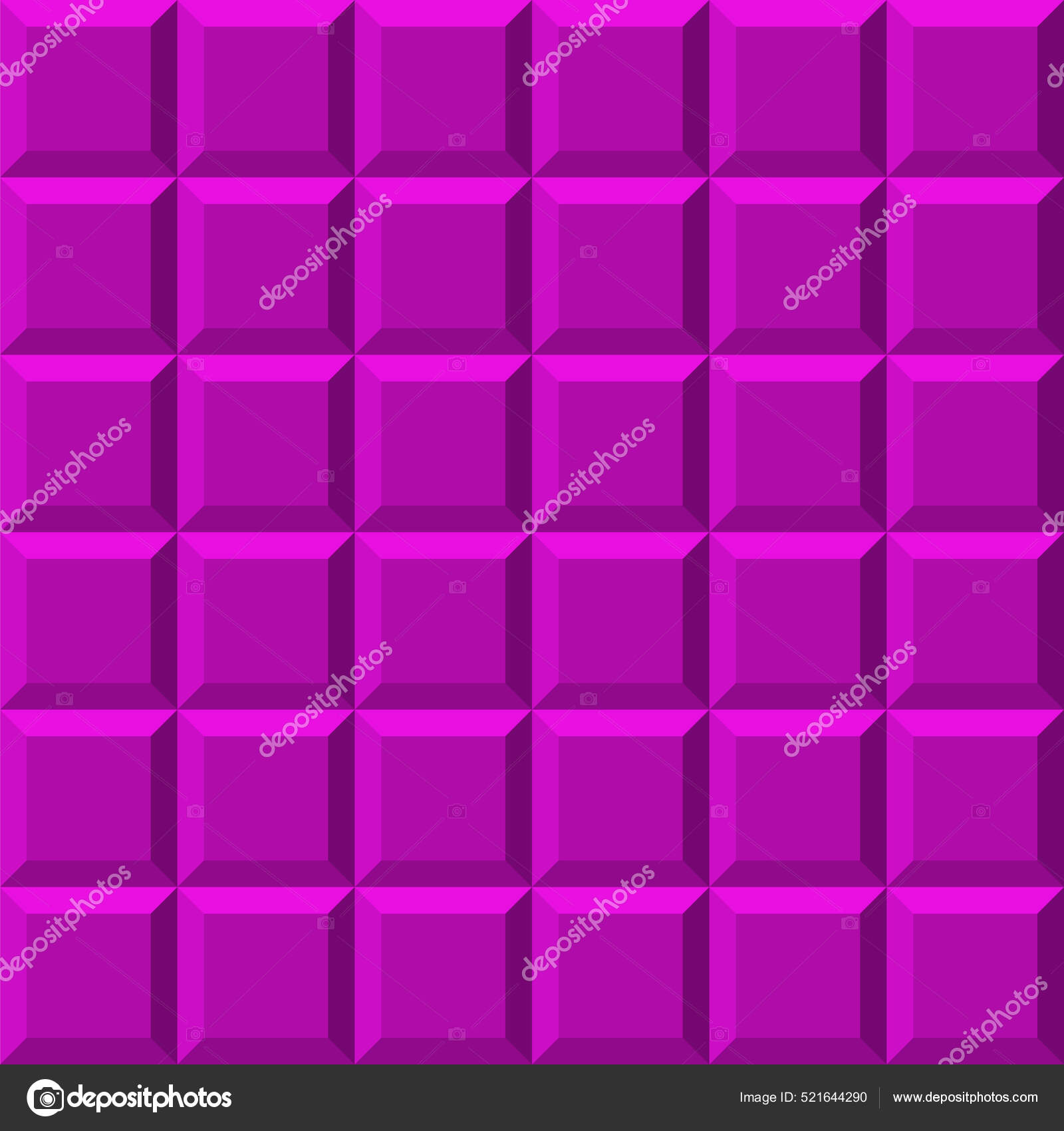 Mosaic Tiles Vector Game Background Pink Blocks Seamless Pattern Stock ...
