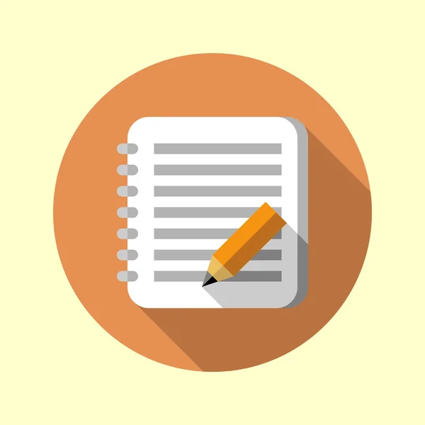 Notebook and pencil icon Stock Vector Image by ©Sashatigar #109124914