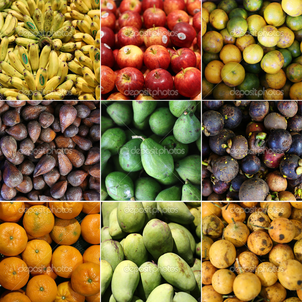 Fruit collage Stock Photo by ©PavelIvanov 49983009