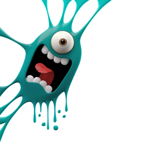 Cyan wrathful monster — Stock Photo © zahradnik #43069417