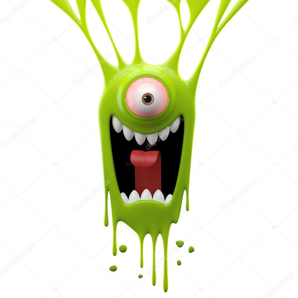 Dangle green screaming monster Stock Photo by ©zahradnik 43077881