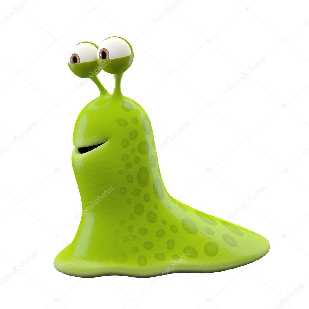 Nice green Snail without shell Stock Photo by ©zahradnik 43184935