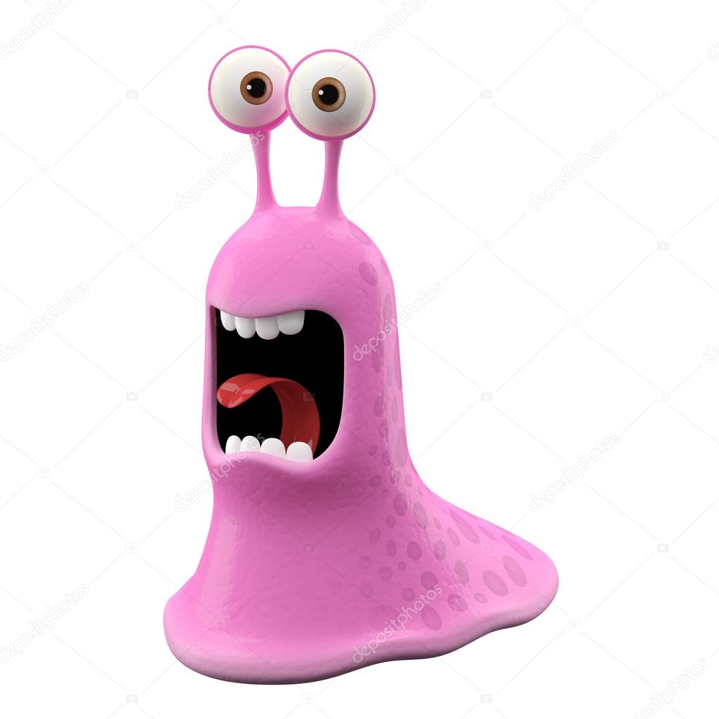 Yelling pink Snail without shell Stock Photo by ©zahradnik 43185063