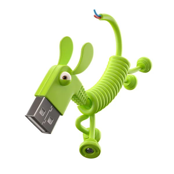 Green USB sheep — Stock Photo © zahradnik #43856545