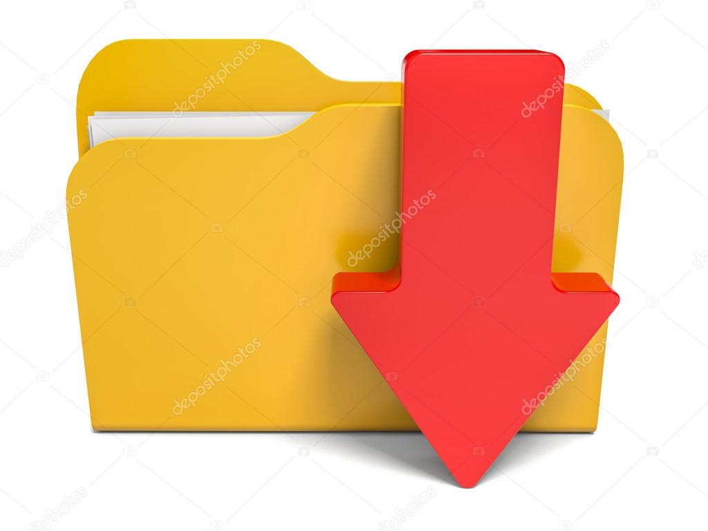 Download folder. — Stock Photo © iCreative3D #43124281