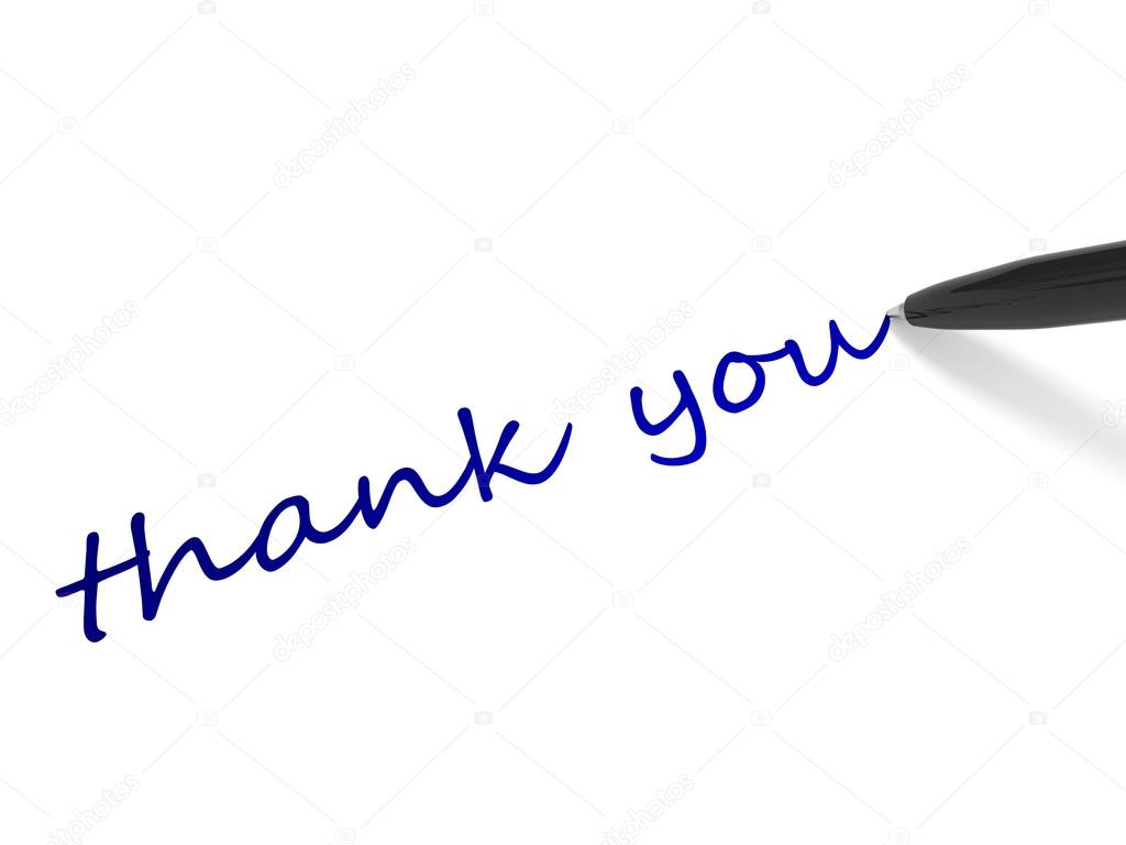 Pen Writing Thank You Gif Animation