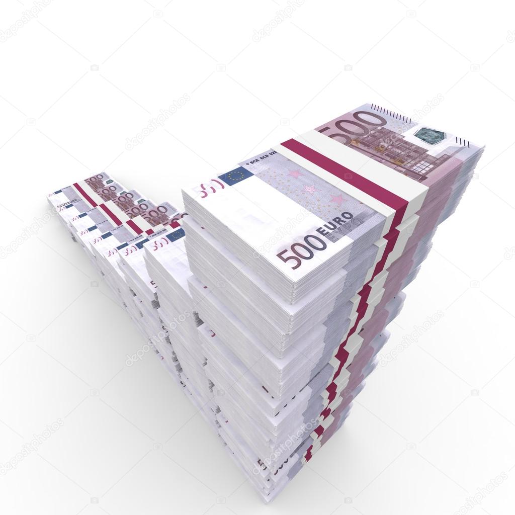 Money stacks graph. — Stock Photo © iCreative3D #43758703