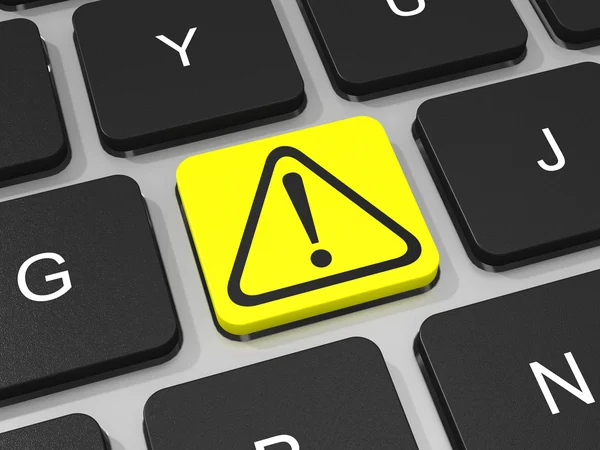 Warning attention sign. — Stock Photo © iCreative3D #43127677