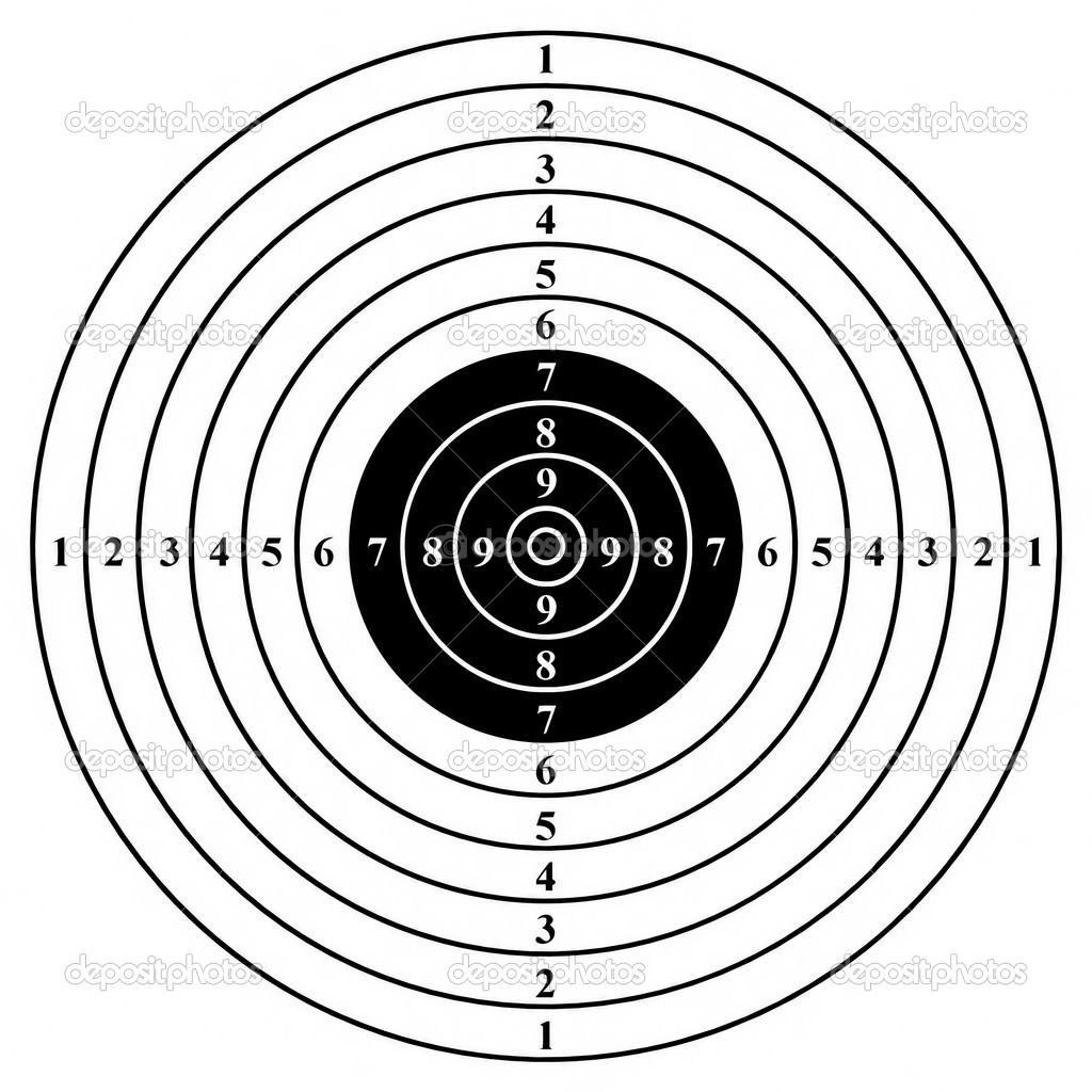 Black target. — Stock Photo © iCreative3D #43963335