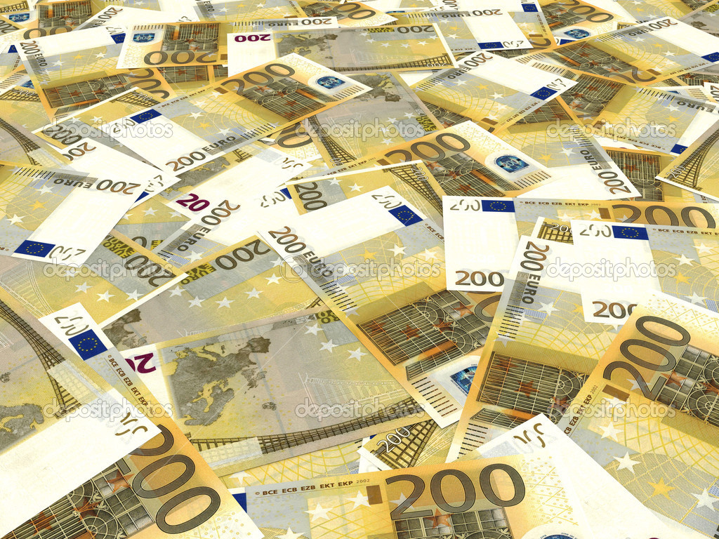 Euro banknotes background. ⬇ Stock Photo, Image by © iCreative3D #43993313